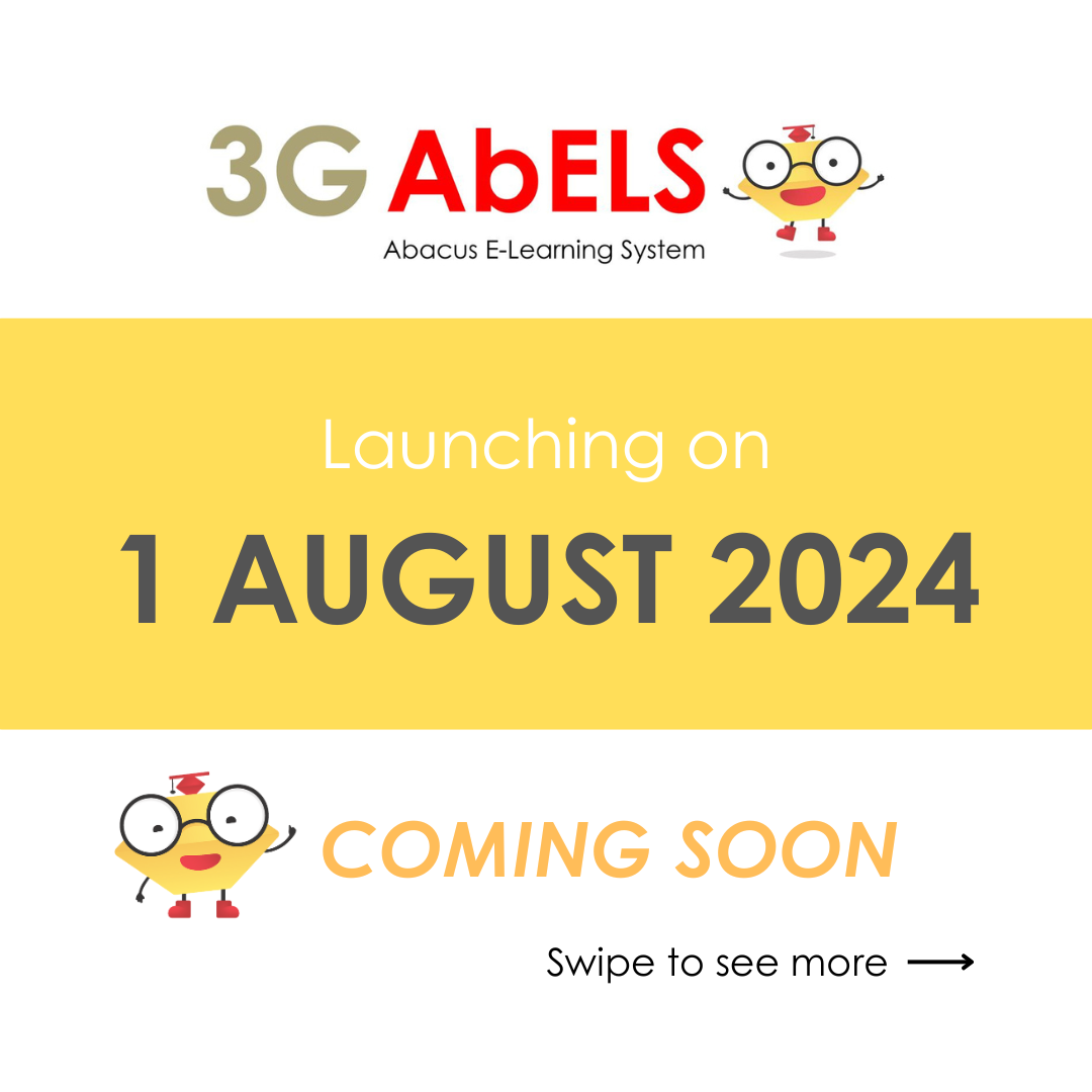 Check out our 3GAbELS from 1st August - Abacus Mental-Arithmetic ...